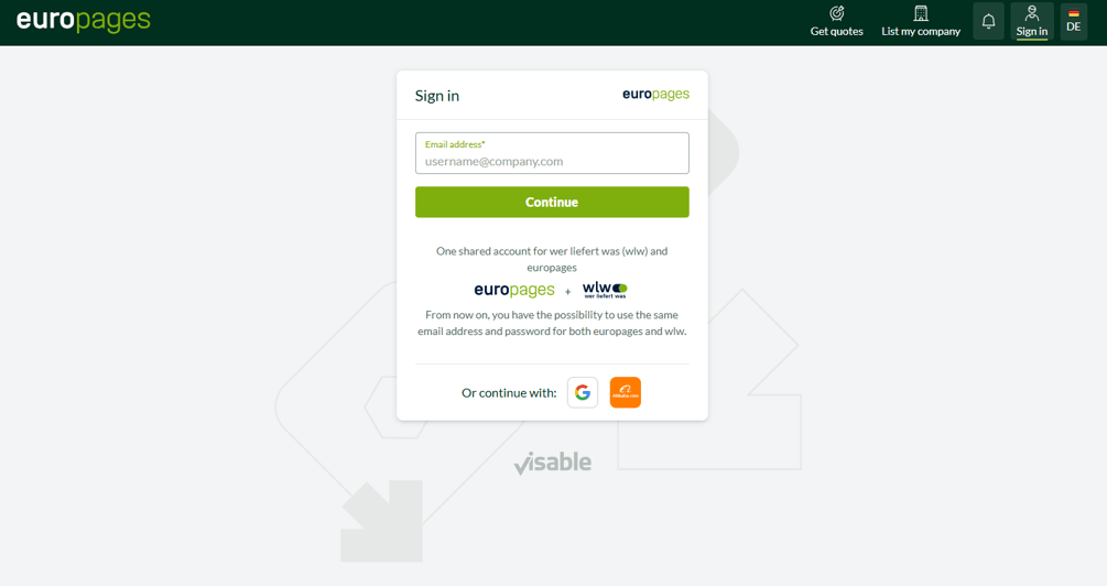 User account creation, login & reset of password
