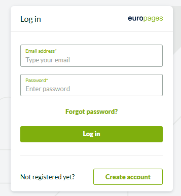 User account creation, login & change of password